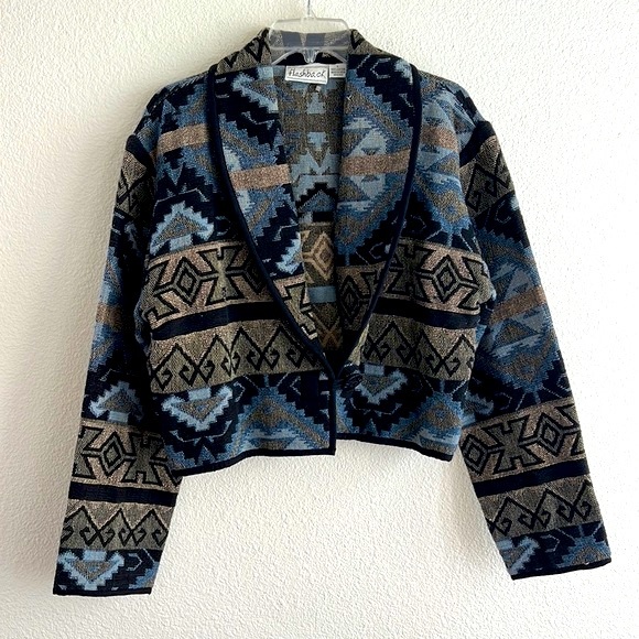 Vintage | Jackets & Coats | Vintage Flashback Tapestry Cropped Western ...